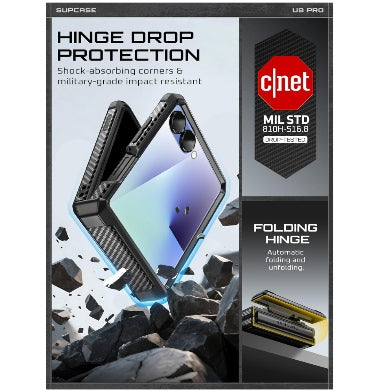 SAMSUNG GALAXY Z FLIP 7 PREMIUM FULL BODY PROTECTIVE CASE BLACK | SUPC ...