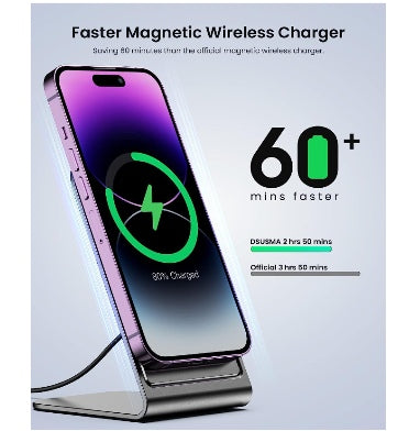 DSUSMA 15W MAGSAFE WIRELESS DESKTOP CHARGER GRAY/BLACK – ZEEK