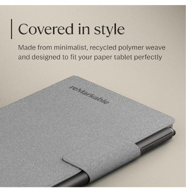 REMARKABLE PAPER PRO MOVE POLYMER WEAVE BOOK FOLIO GRAY | REMARKABLE – ZEEK