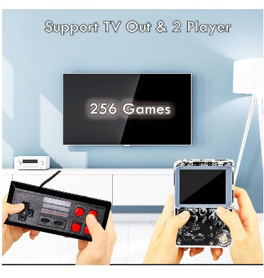 RETRO HANDHELD GAME CONSOLE TRANSPARENT WHITE – ZEEK