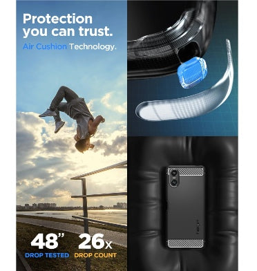 SONY XPERIA 10 VI PREMIUM RUGGED ARMOR CASE BLACK | SPIGEN – ZEEK