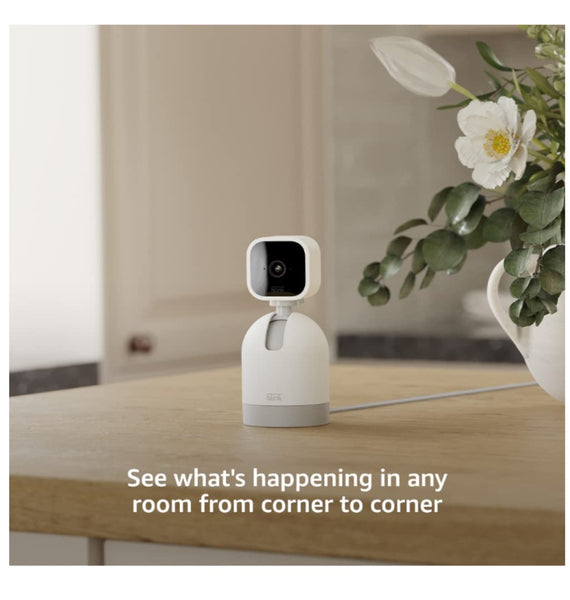 BLINK MINI PAN/TILT INDOOR SECURITY CAMERA WHITE – ZEEK