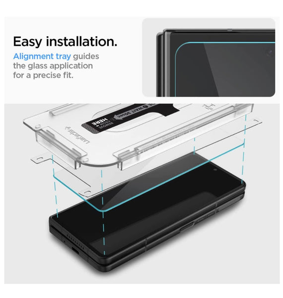 SAMSUNG GALAXY Z FOLD 4 PREMIUM TEMPERED GLASS SCREEN PROTECTOR | SPIG ...